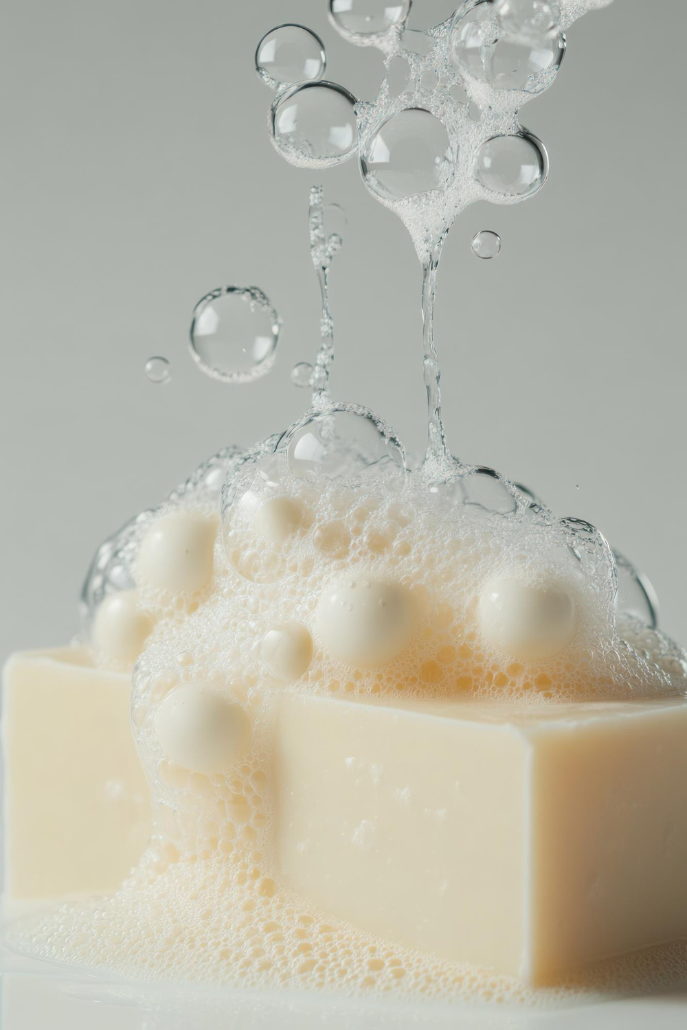 Soap and water